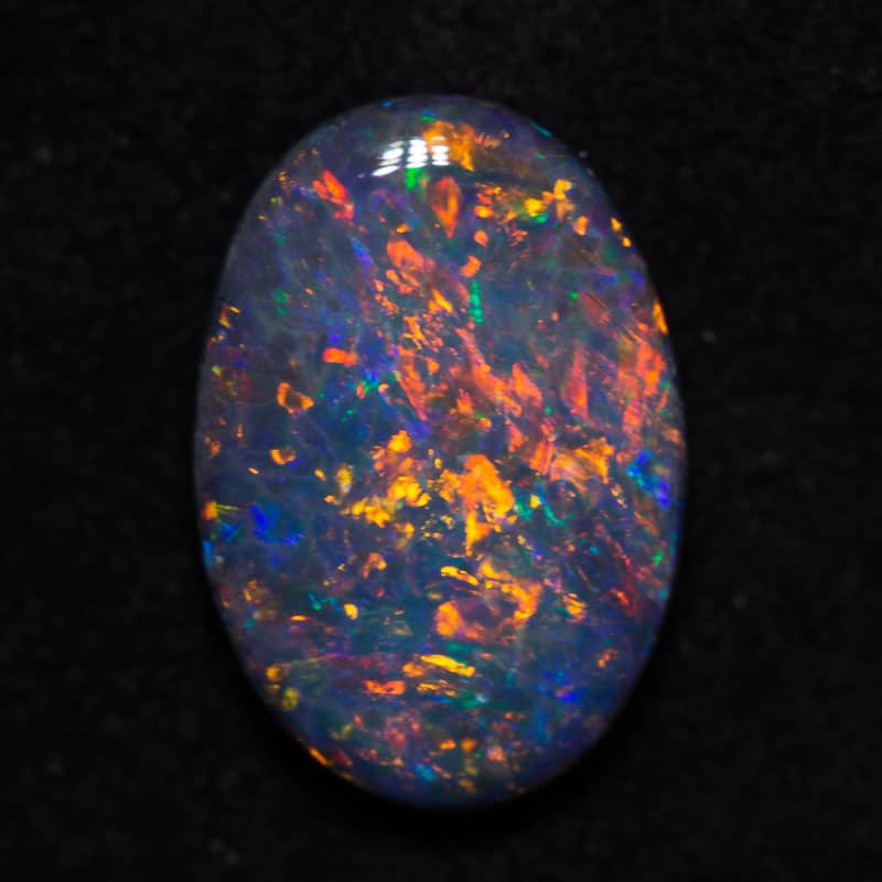 1.42 ct black opal 10.5x7x3mm