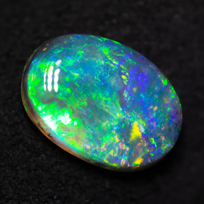1.43 ct black opal 9.6x7x3.1mm