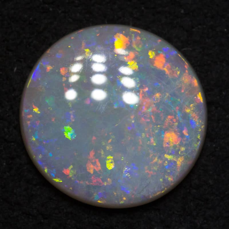 1.66 ct white opal 10x9.8x2.5mm