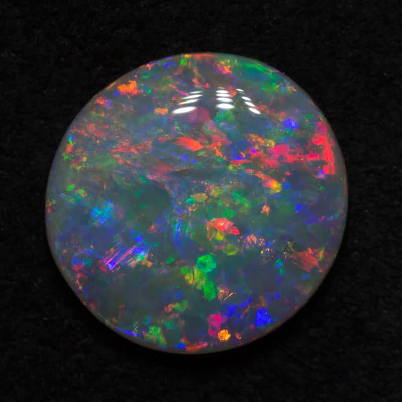 1.83 ct gem crystal opal 10mm round x 3mm