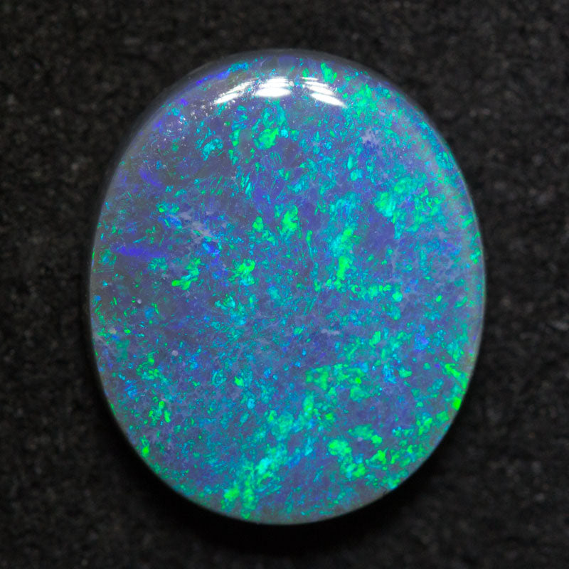2.56 ct black opal 11.3x9.6x3.4mm