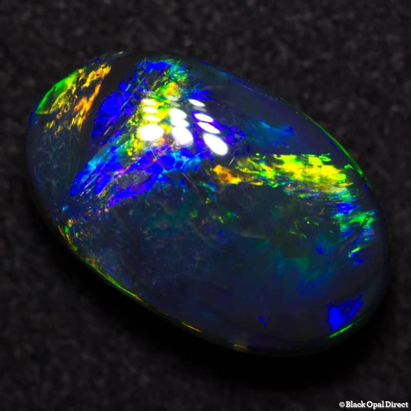 2.79 ct black opal gem 12x7.5x4.5mm
