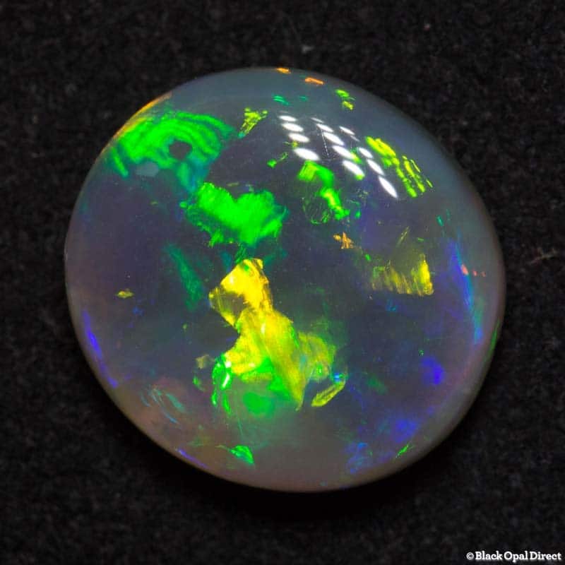 4.13 ct semi black crystal opal 12x11x4.5mm