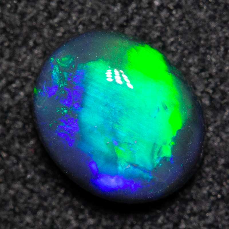 0.47 ct black opal 5.8x4.7x2.5mm