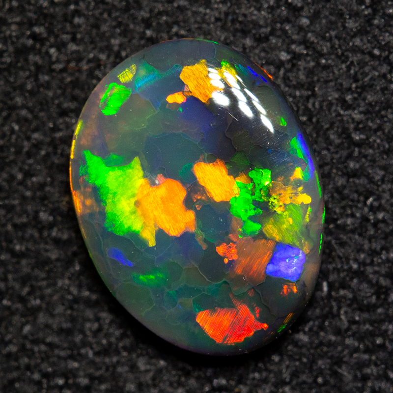 0.59 ct black opal 7.8x6x2.1mm