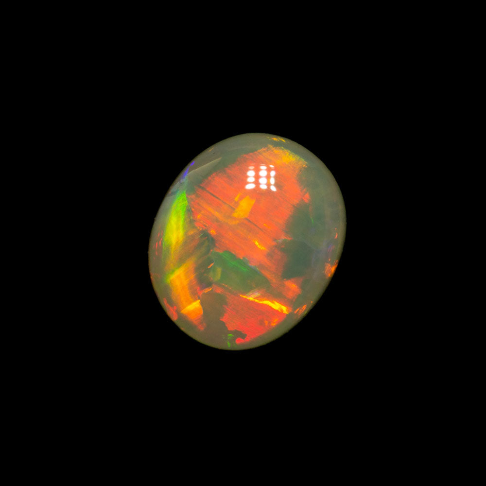 Australian 0.77 ct crystal opal 7.4x6.2x2.7mm | Black Opal Direct