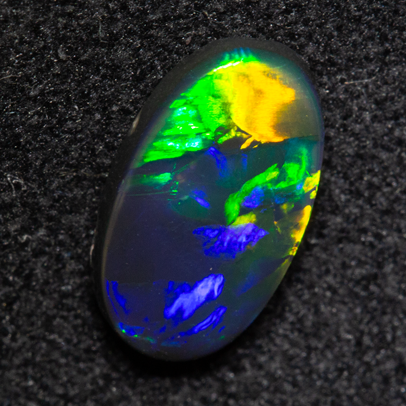 0.79 ct black opal 9x5.2x2.3mm