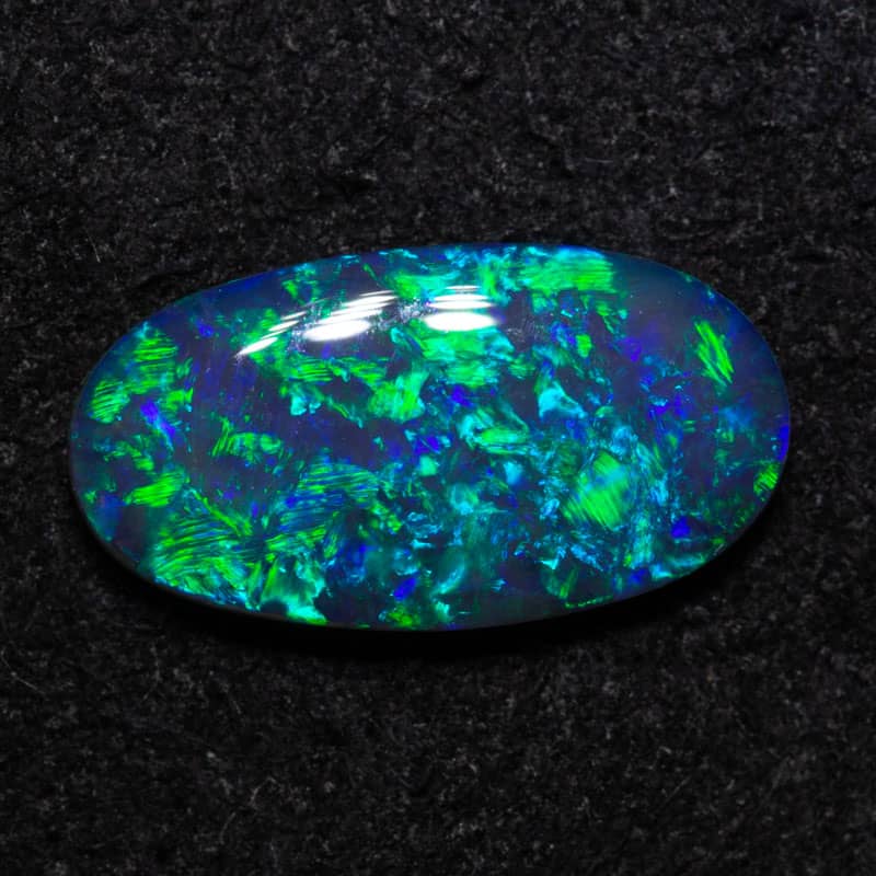 0.88 ct black opal 11x6x2mm