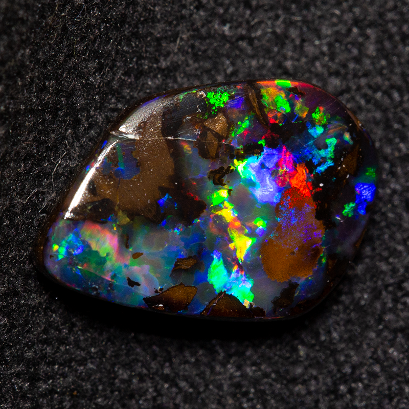 1.66 ct boulder opal 9.9x6.6x2.4mm