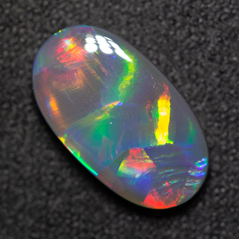 1.69 ct gem black opal 12x7x2.5mm
