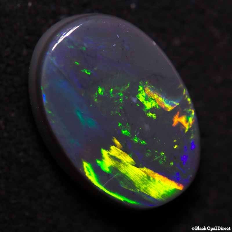 1.88 ct black opal 10x7x3mm