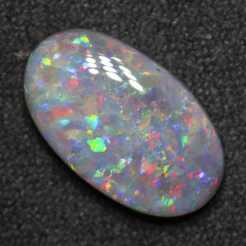 2.66 ct dark opal 13.4x8x3.6mm
