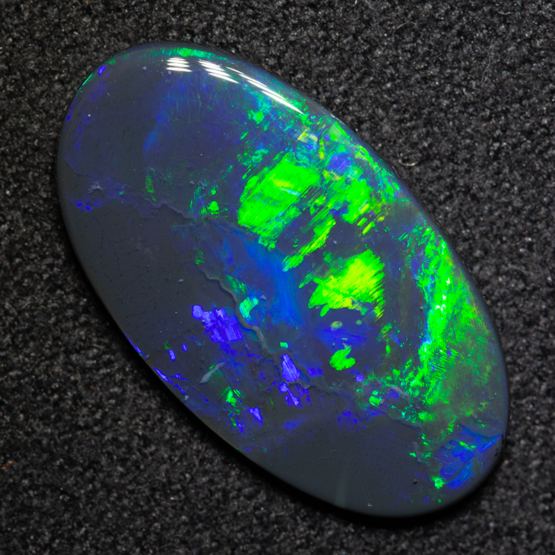 2.69ct black opal 17.4x9.6x2.3mm