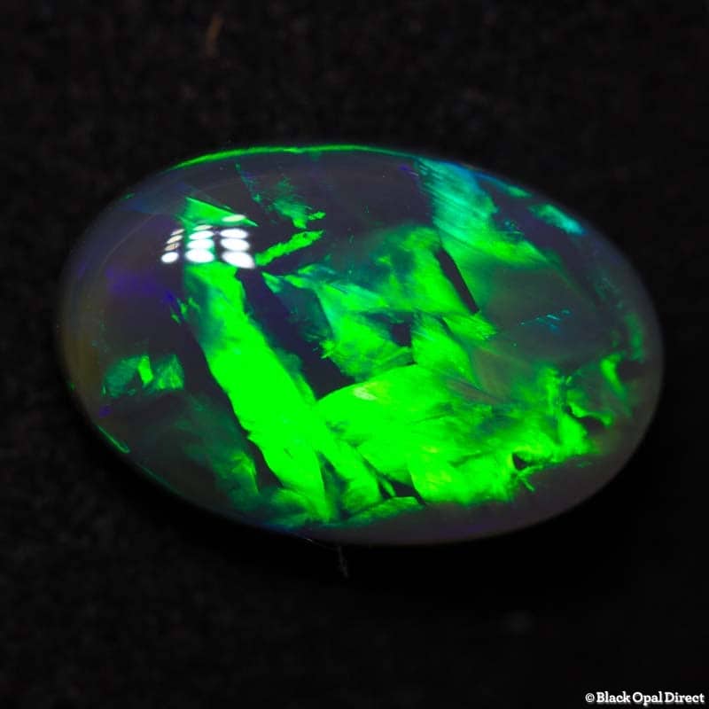 2.87 ct chinese writing semi black opal 12x8x4mm