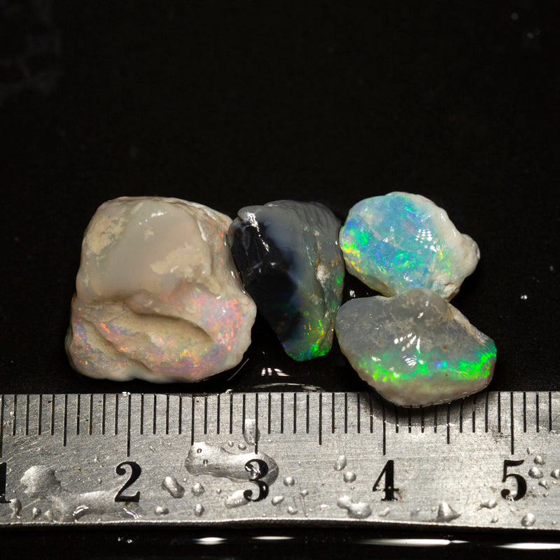Australian 24 ct Rough Opal Parcel 4pc | Lightning Ridge Rough Opal ...