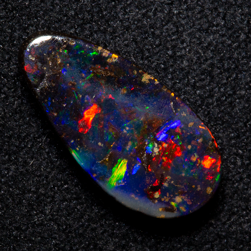 3.01 ct boulder opal 13.9x6.9x3.2mm
