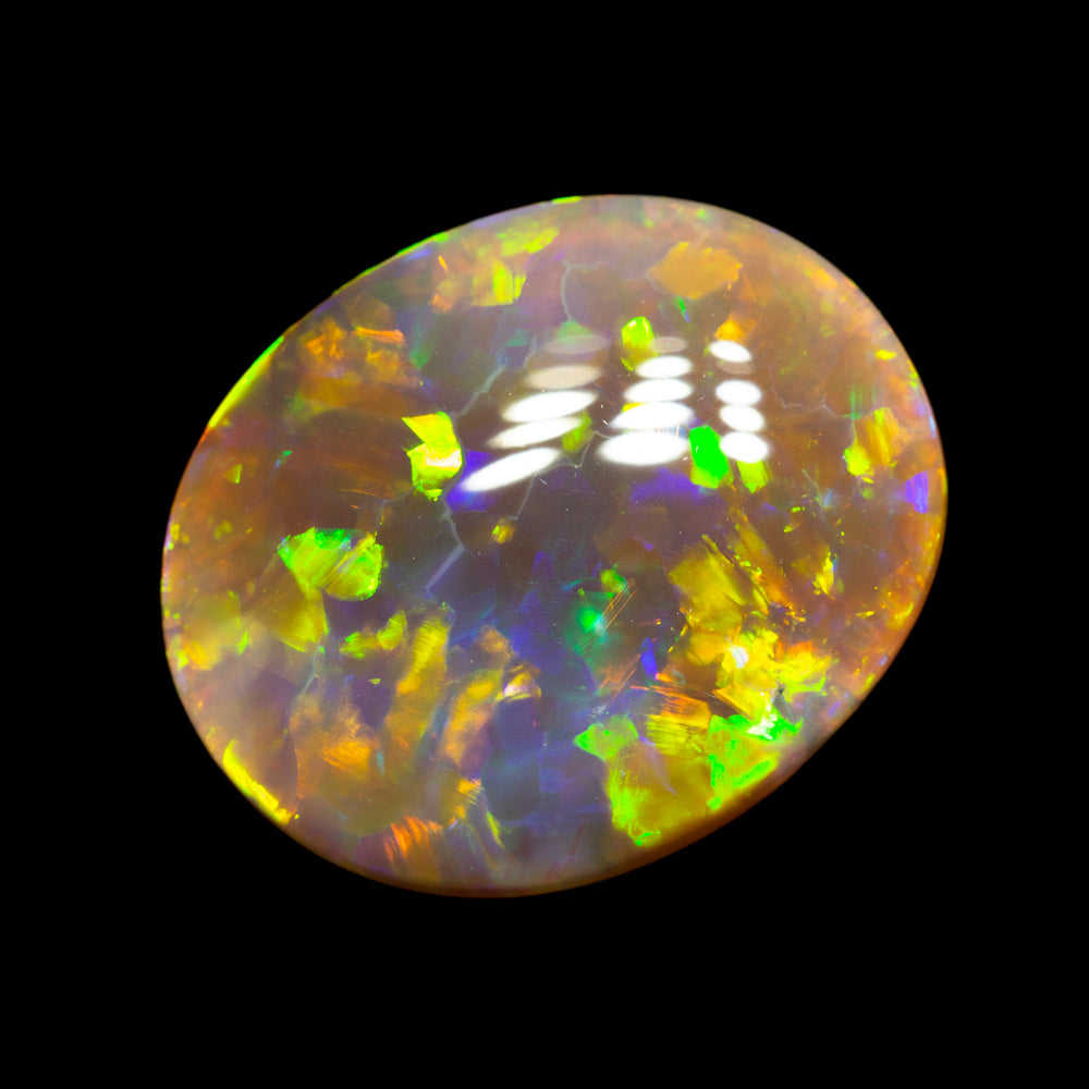 4.26 ct dark opal 14.7x12x4.1mm