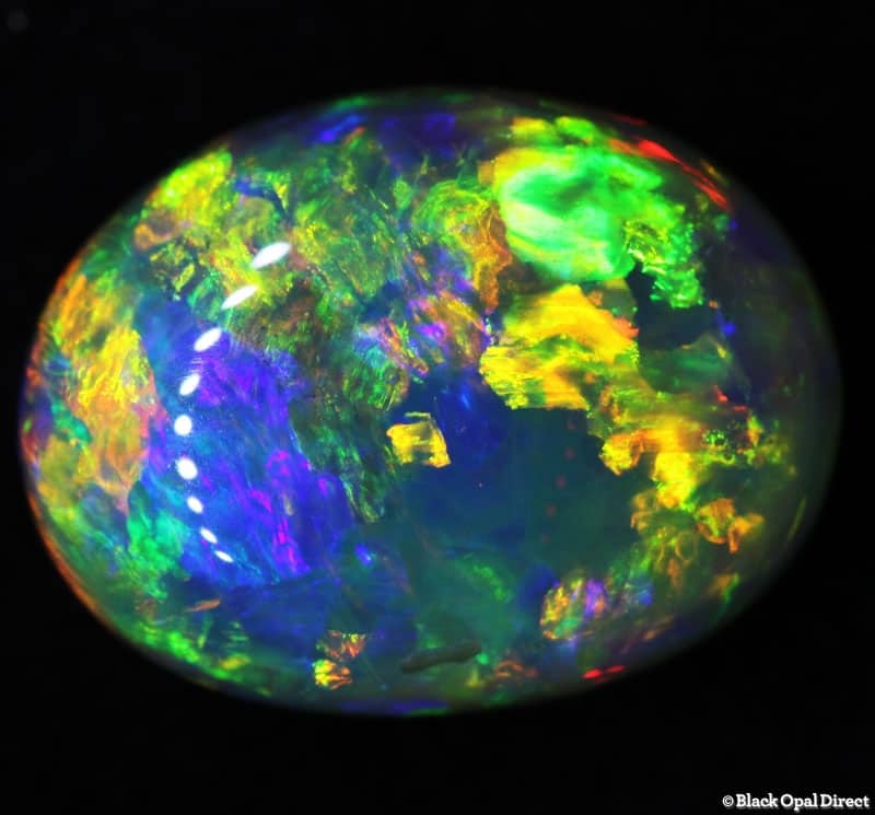 4.88 ct gem double sided crystal opal 12x9.5x7mm
