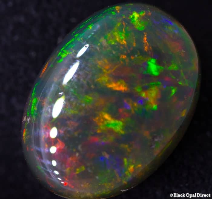 6.88 ct black jelly opal 15x12x6mm