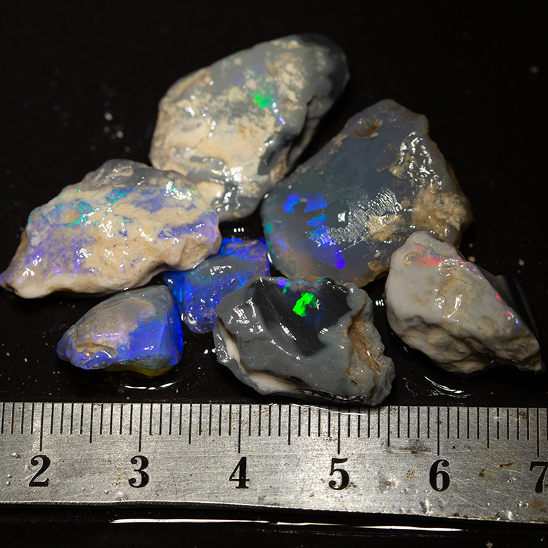 66 ct rough opal parcel 7pc