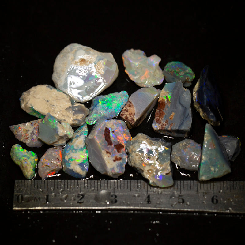 78 ct rough opal parcel 18pc