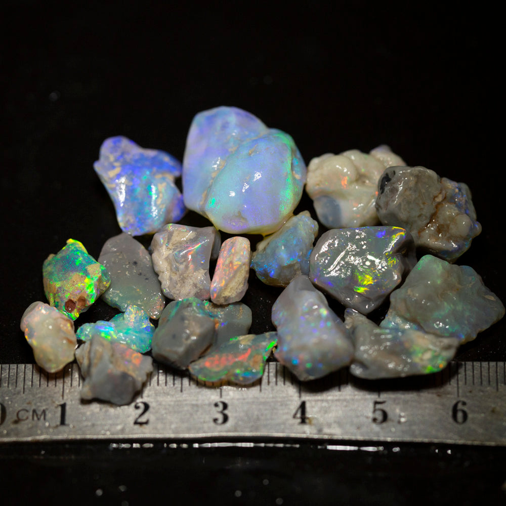 81 ct rough opal parcel 18pc