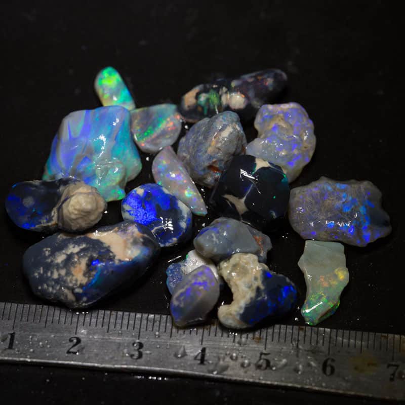 83 ct rough opal parcel 18 pieces