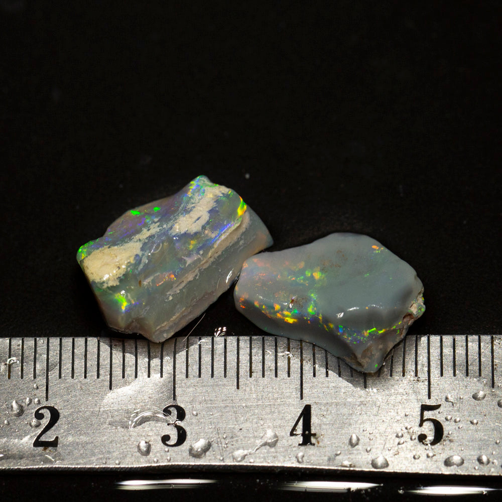 8 ct rough opal parcel 2pc