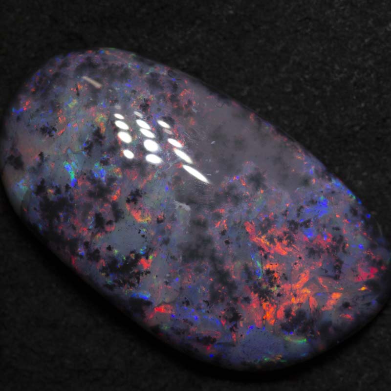 9.48 ct black opal 21.8x2.5x5.2mm